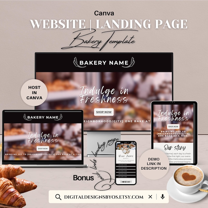 Bakery Website - Etsy