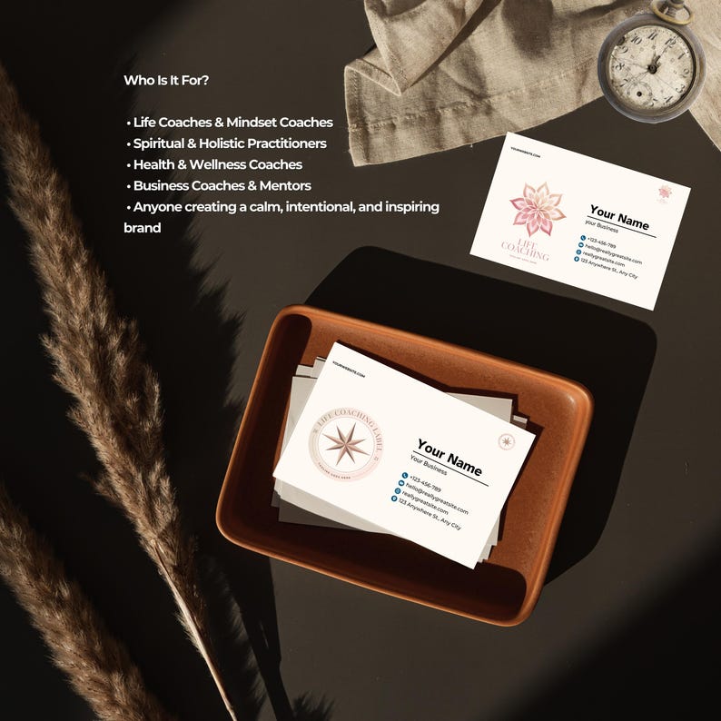 6 Life Coaching Logo Canva Templates | Minimalist Logo Design ...