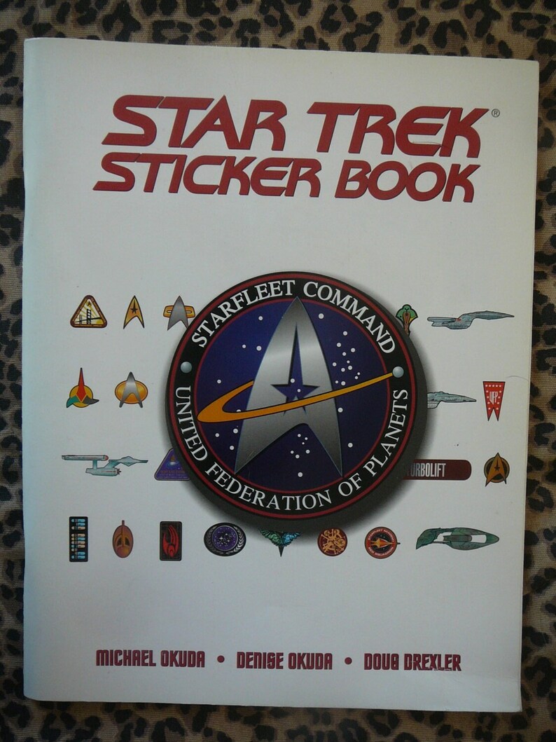 The Star Trek Sticker Book by Michael Okuda Doug Drexler & - Etsy