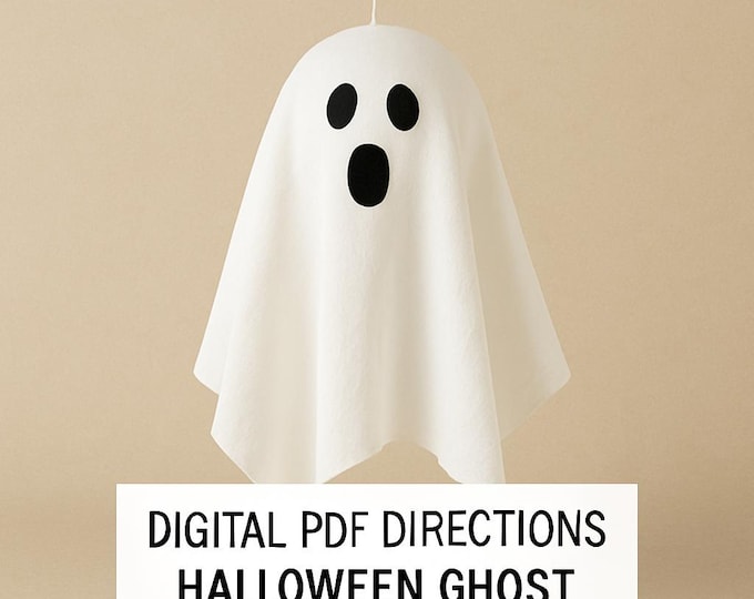 DIY Hanging Ghost Halloween Decoration Tutorial – Digital PDF Direction ...