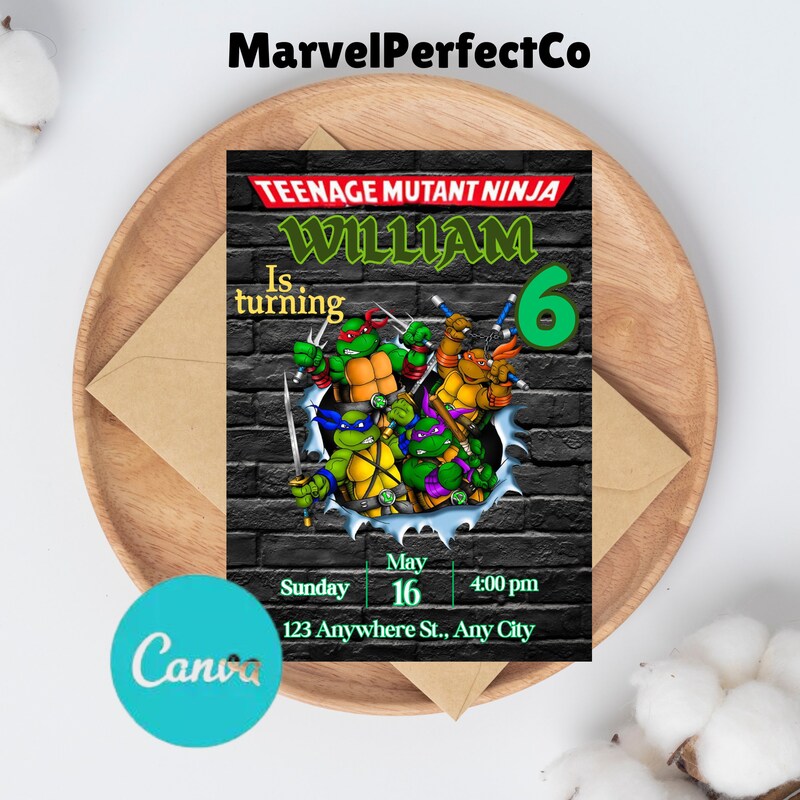 Tmnt Birthday - Etsy