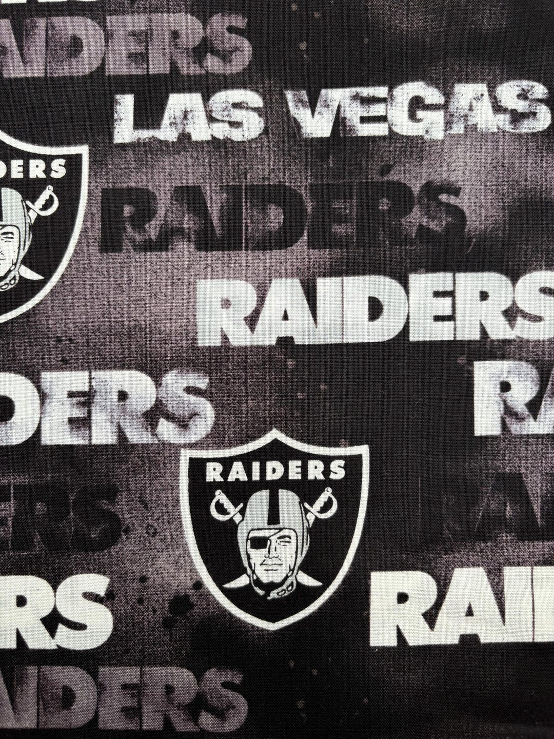 Las Vegas Raiders NEW BTY Raiders Football Raiders NFL Cotton Fabric - Etsy