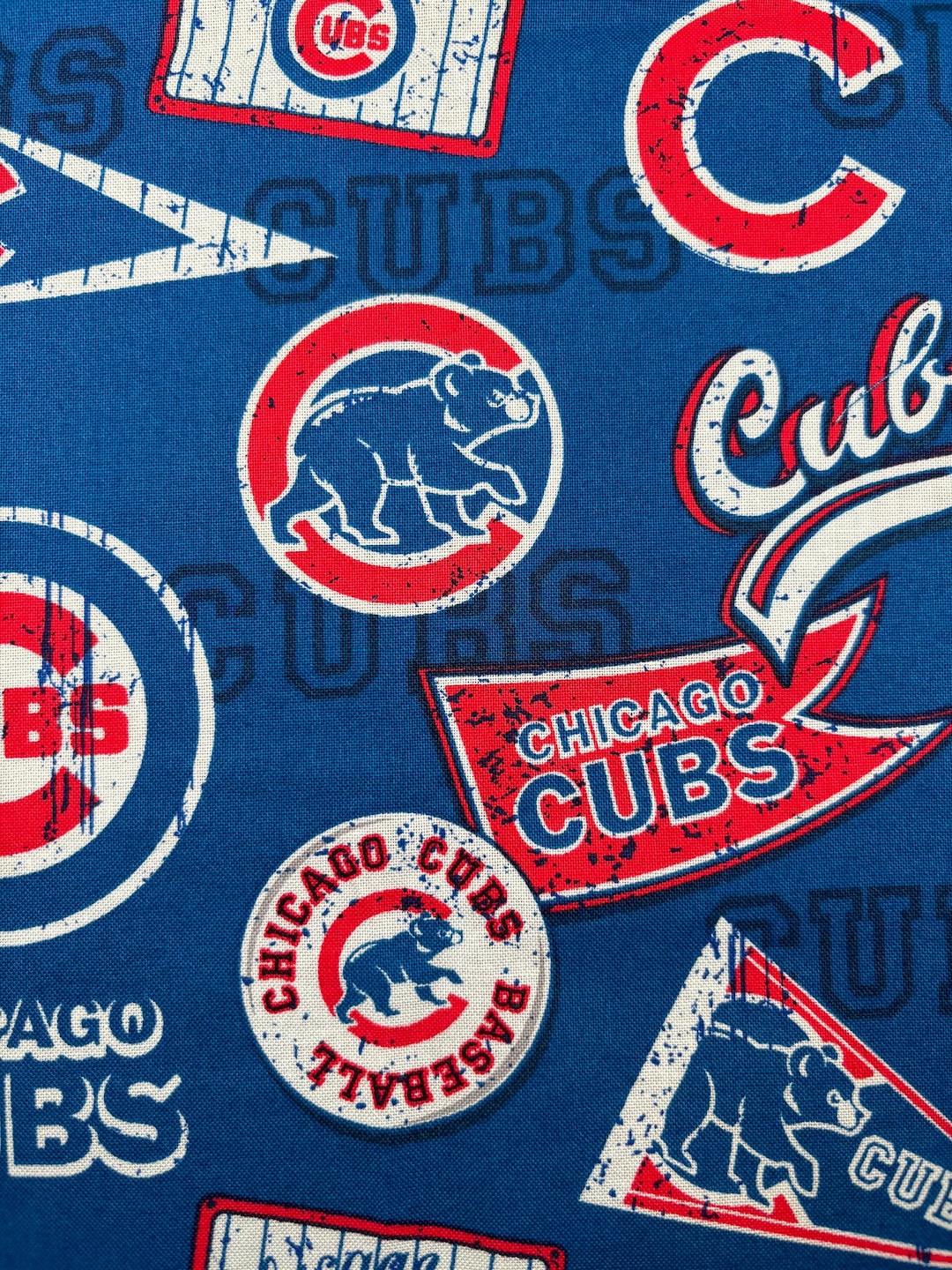 Chicago Cubs Cotton Fabric 1 Yard NEW Cubbies Baseball MBL Fabric - Etsy