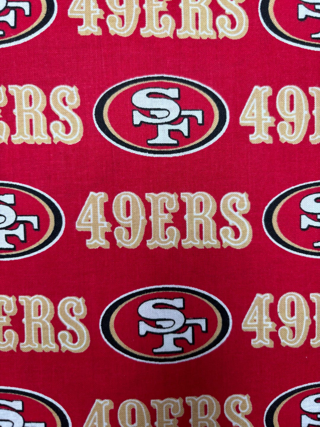 San Francisco 49ers Cotton Fabric Fat Quarter NEW 49ers Football Fabric ...