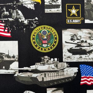 US Army Cotton Fabric 3/4 Yard NEW Patriotic Fabric American Hero ...