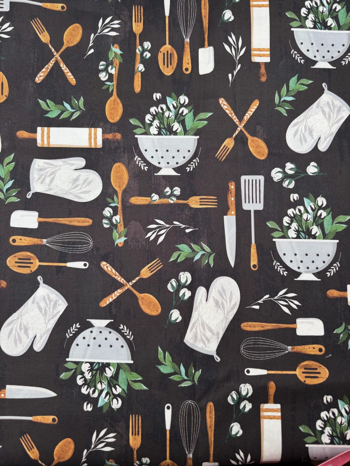 Kitchen Bakery Cotton Fabric Fat Quarter Kitchen Floral Fabric by ...