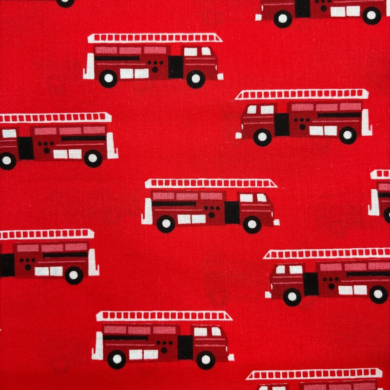 Firetruck Fabric - Etsy