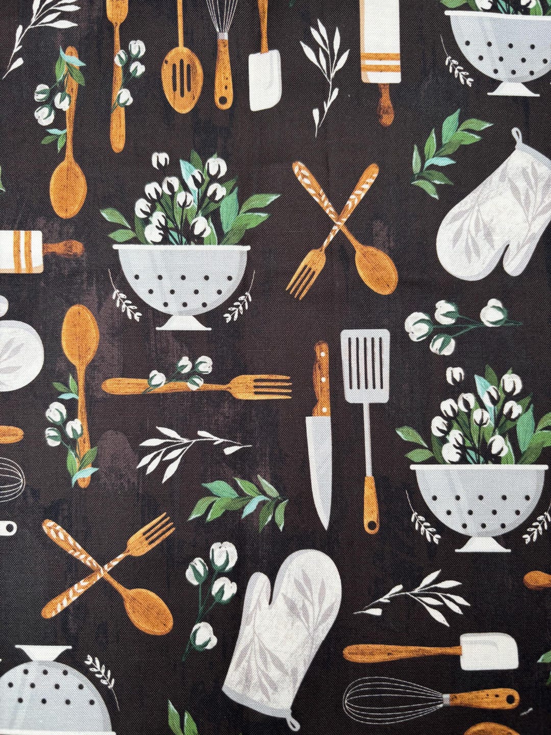 Kitchen Bakery Cotton Fabric Fat Quarter Kitchen Floral Fabric by ...