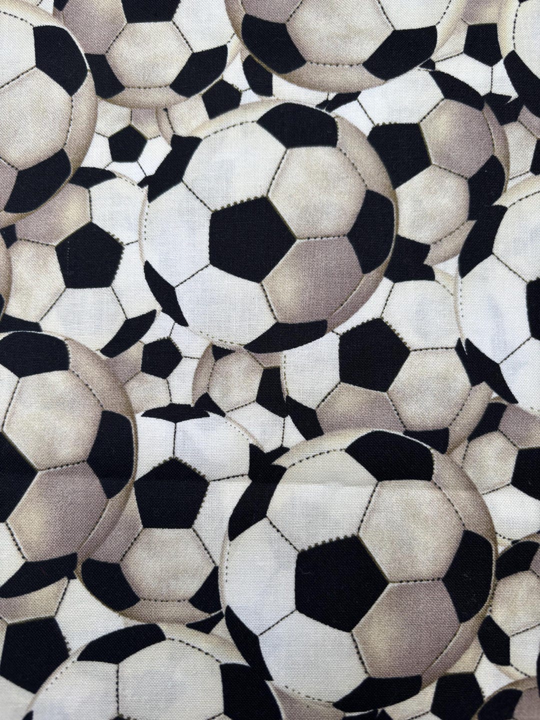 Tossed Soccer Ball Cotton Fabric NEW 1/2 Yard Soccer Fabric Soccer ...