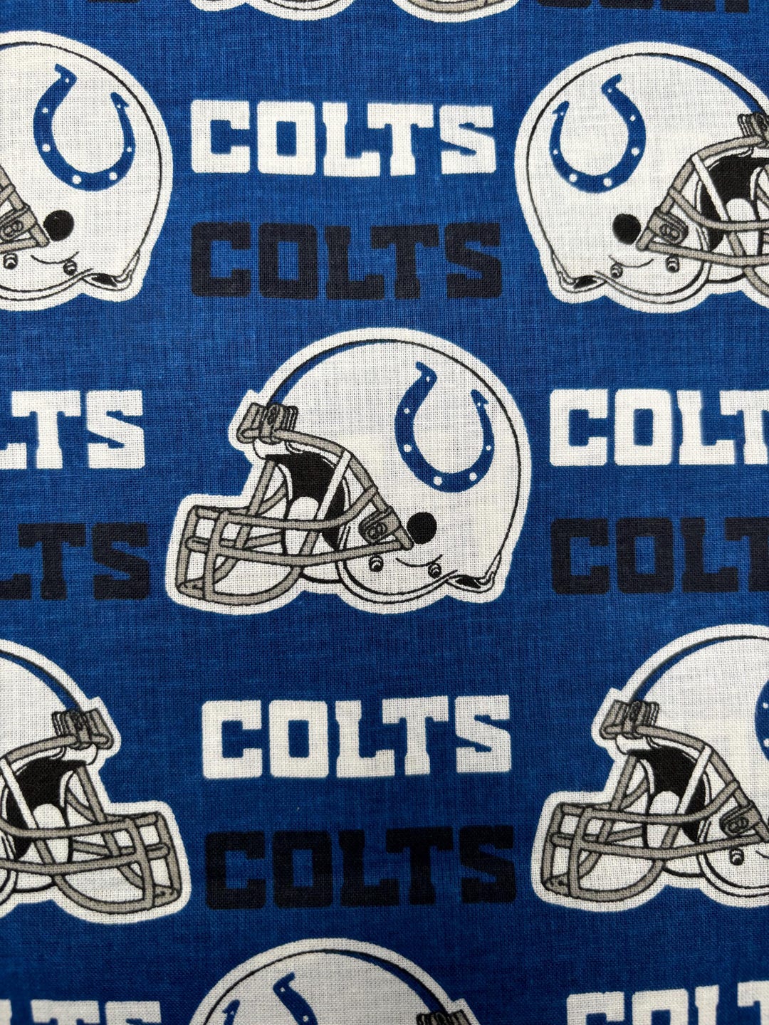Indianapolis Colts Cotton Fabric Fat Quarter NEW Colts Football Fabric ...
