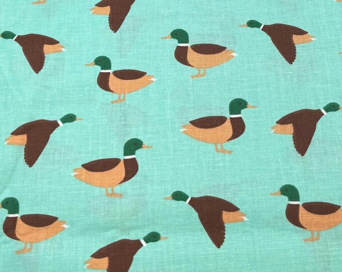 Mallard Ducks Cotton Fabric by the Yard NEW Duck Lover Fabric Ducks on ...