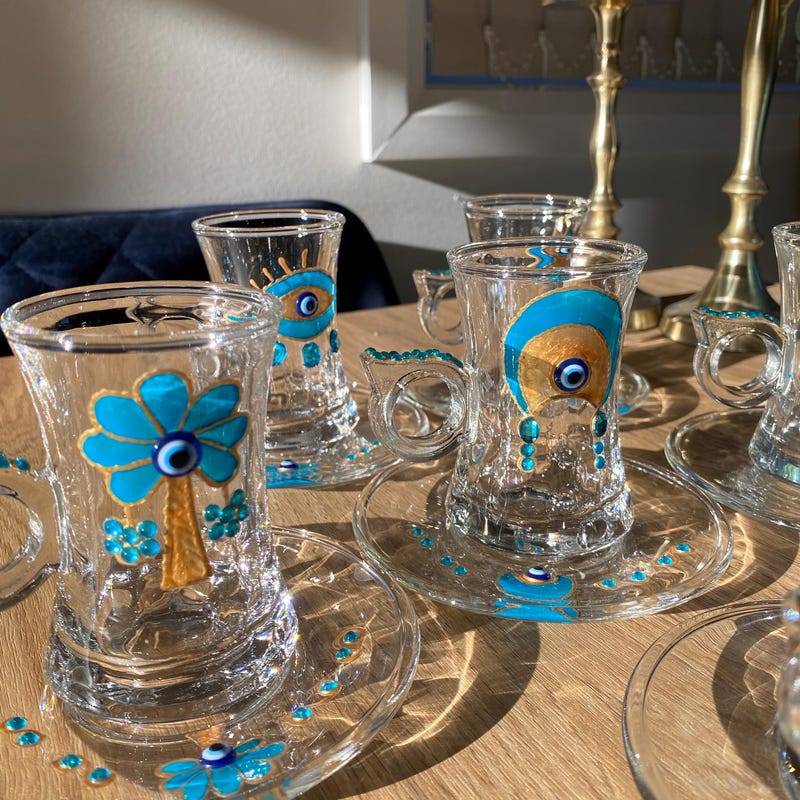 Painted Tea Cup - Etsy