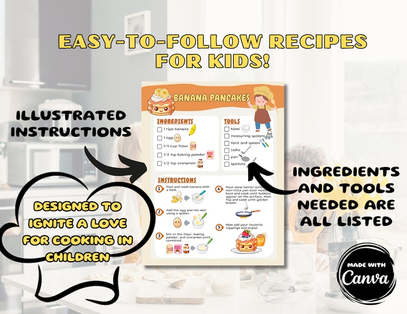 Kids Stovetop Recipe Cards: Montessori-inspired Educational Easy-to ...