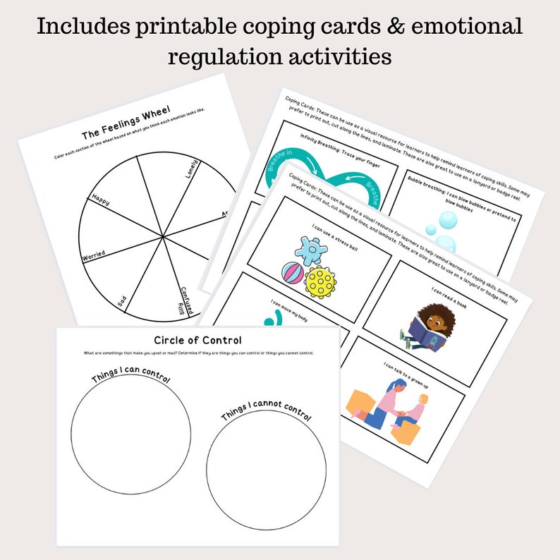 Coping Skills and Emotional Awareness, Coping Skills, Social Emotional ...