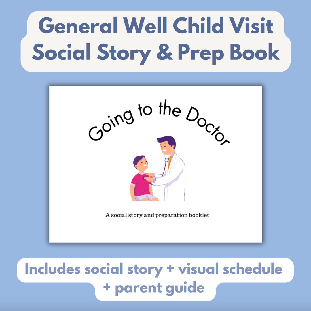 Going to the Doctor Social Story, Medical Prep Book, Child Life, Ccls ...