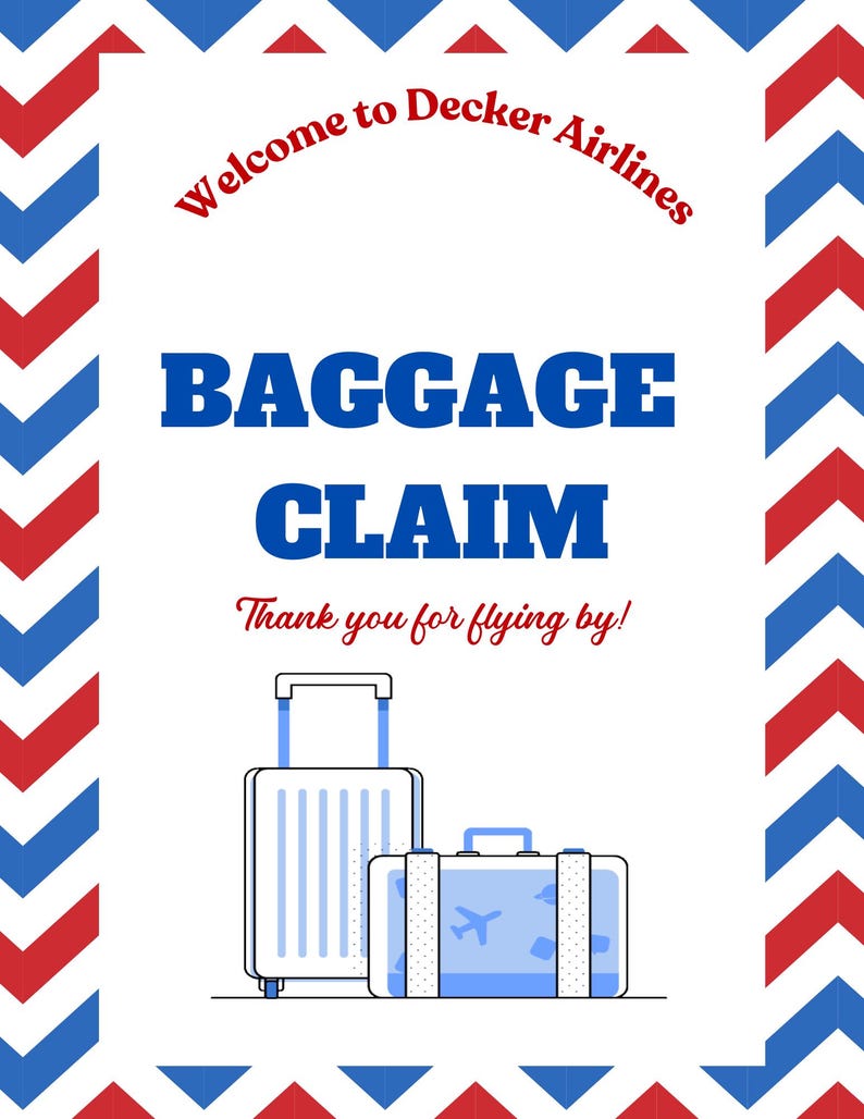 Editable Airplane Birthday Party Signs - Etsy