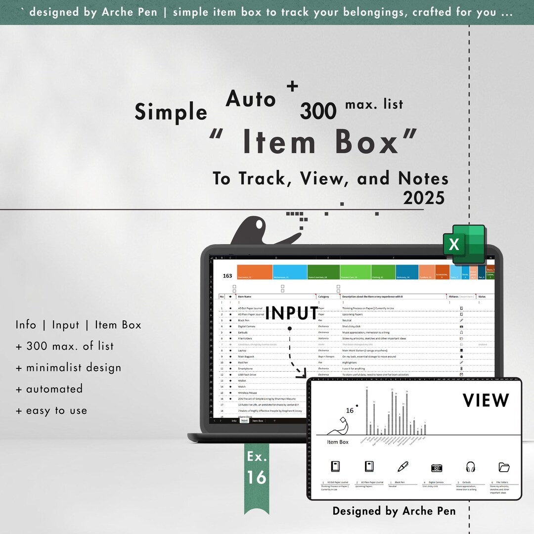Digital Inventory Spreadsheet to Track Physical & Digital Items ...