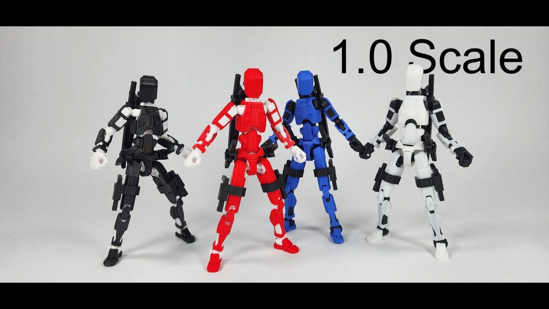 Pax Zero Dummy 13 Action Figure (1.0x Scale) 3D Printed FULLY ASSEMBLED ...