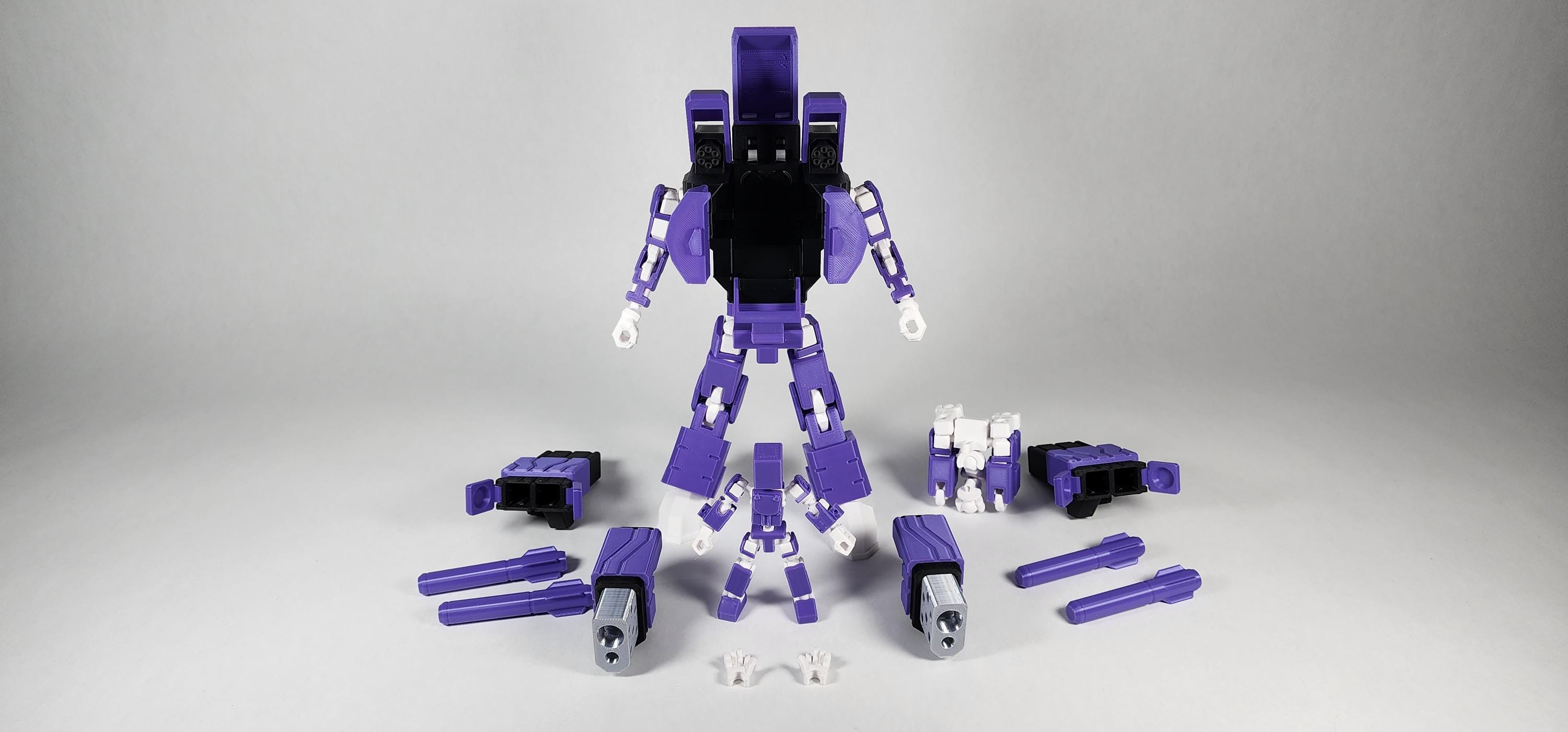Pax Five Mini Mech Rider, 3D Printed Action Figure - Etsy
