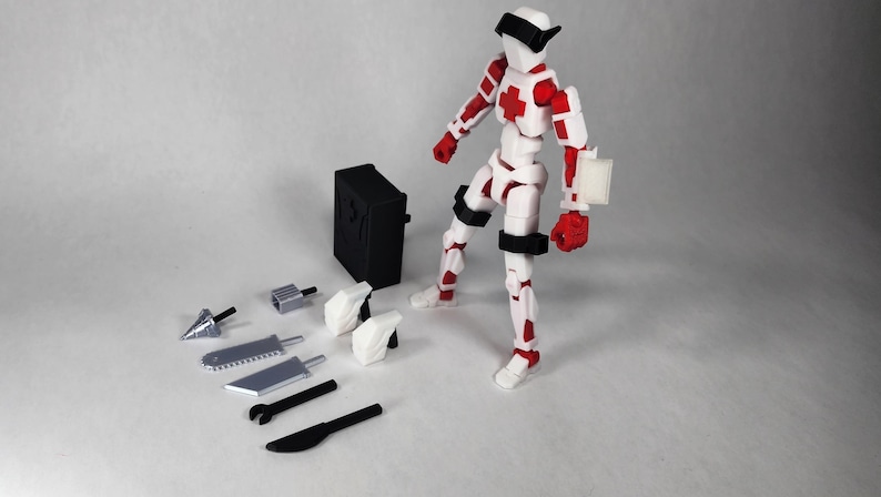 Pax Four "the Medic" Dummy 13 Action Figure (1.5x Scale) 3D Printed ...