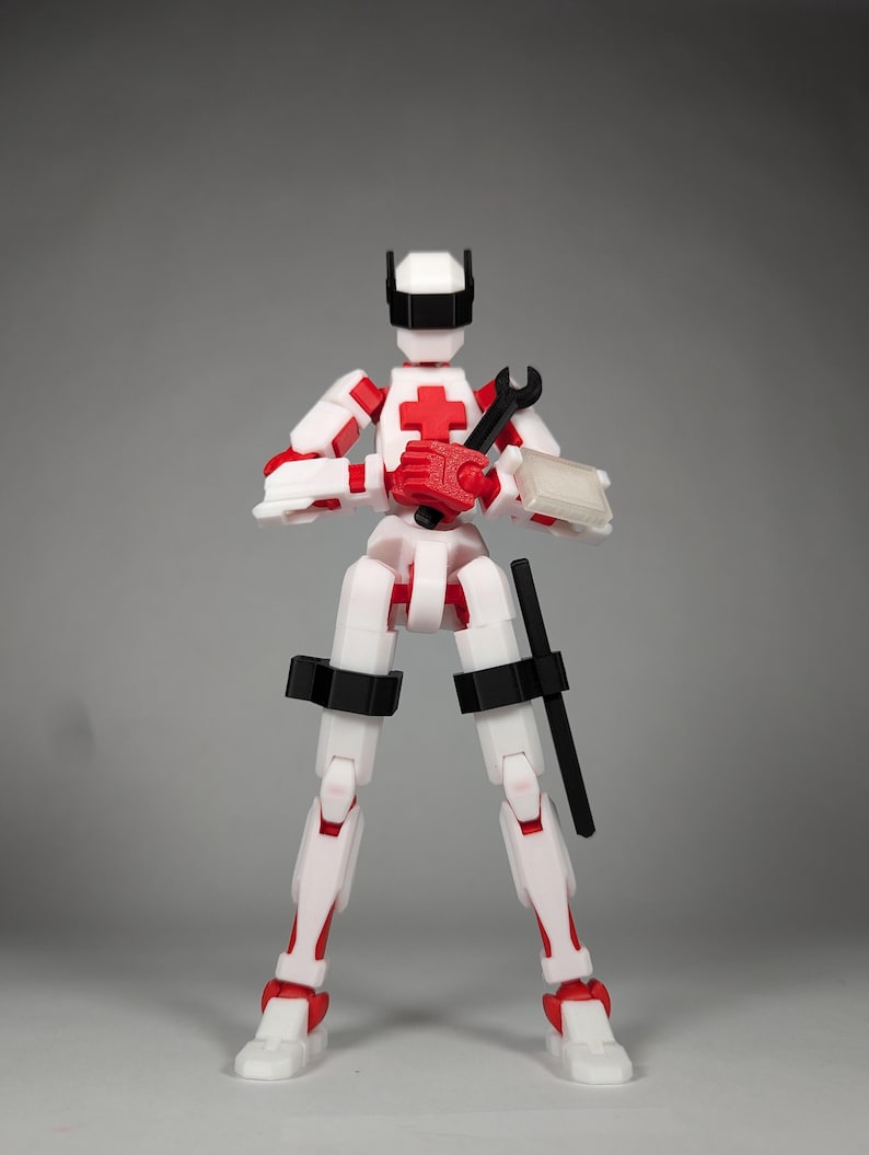 Pax Four "the Medic" Dummy 13 Action Figure (1.5x Scale) 3D Printed ...
