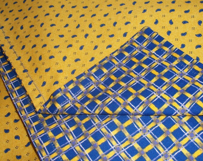 Cobalt Blue and Yellow Provence Tablecloth - Etsy