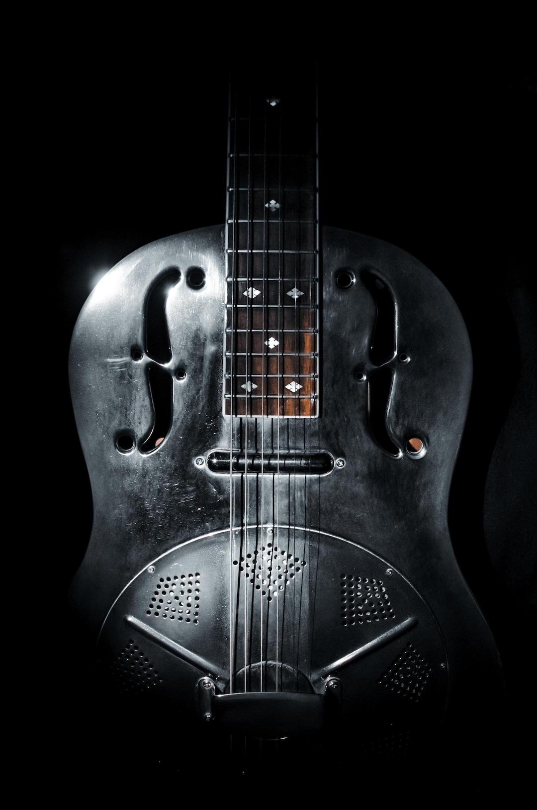 Steel Vintage Style Acoustic Guitar. - Etsy