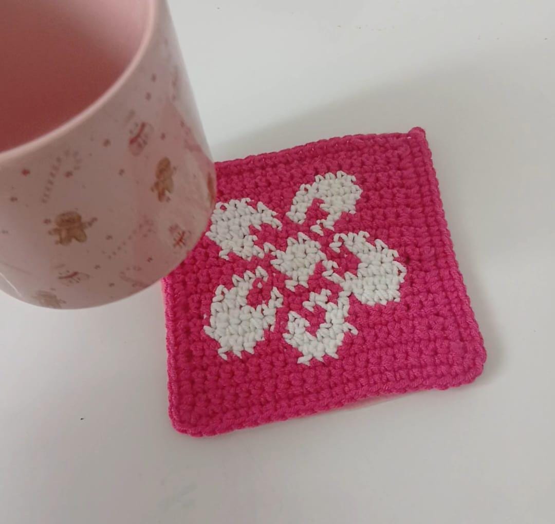 Flower Tapestry Crochet Coaster Pattern PDF – Row by Row Instructions ...
