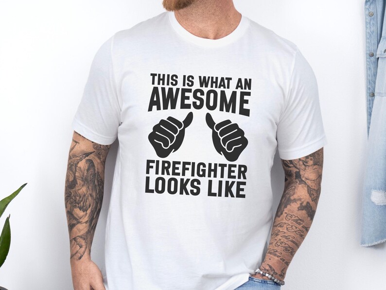 Awesome Firefighter T Shirt, Hero Job Gift, Proud Firefighter, Gift ...