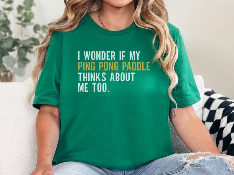 Funny Ping Pong T-shirt, Table Tennis Paddle Gift, Humorous Sports ...