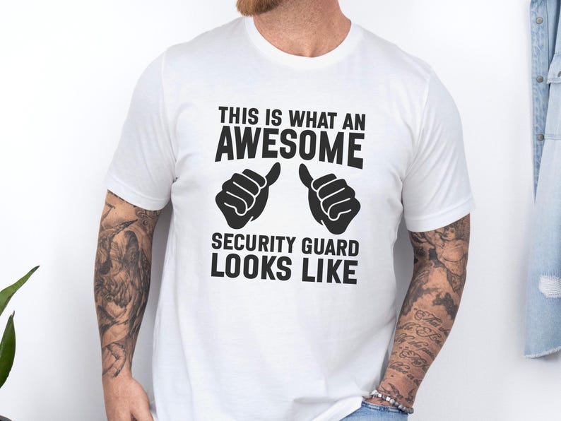 Awesome Security Guard T-shirt, Gift for Security, Security Guard ...