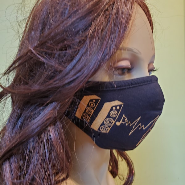 Music Face Mask - Etsy