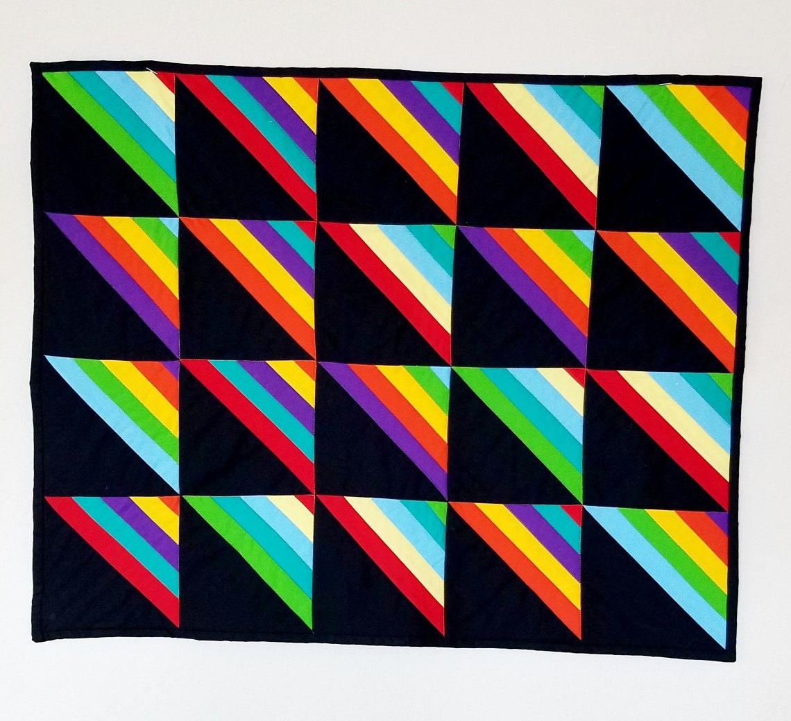 Prism Shadow Box Sunshine and Shadow Wall Art Quilt Fiber Art | Etsy