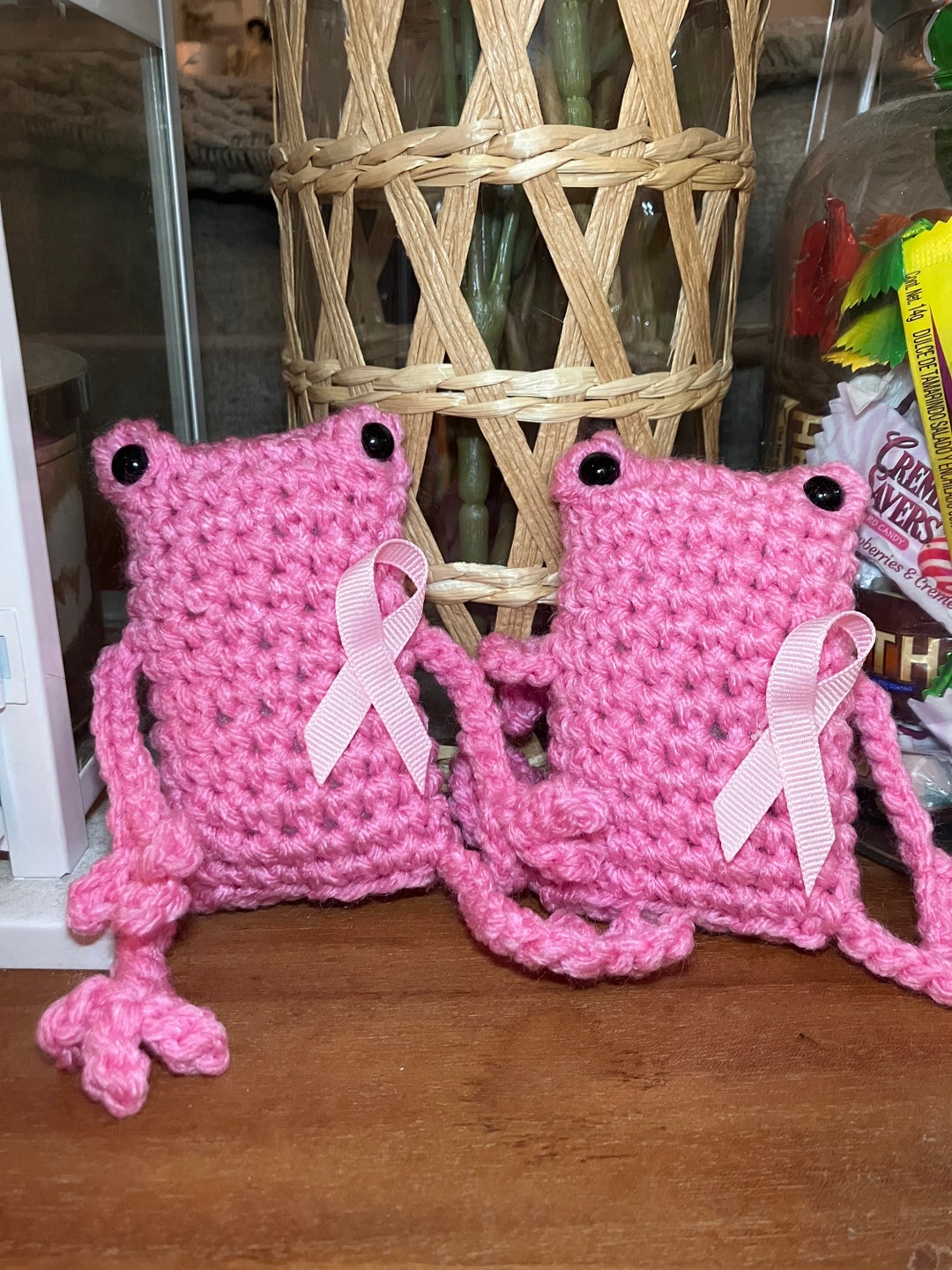 Breast Cancer Awareness Frogs - Etsy
