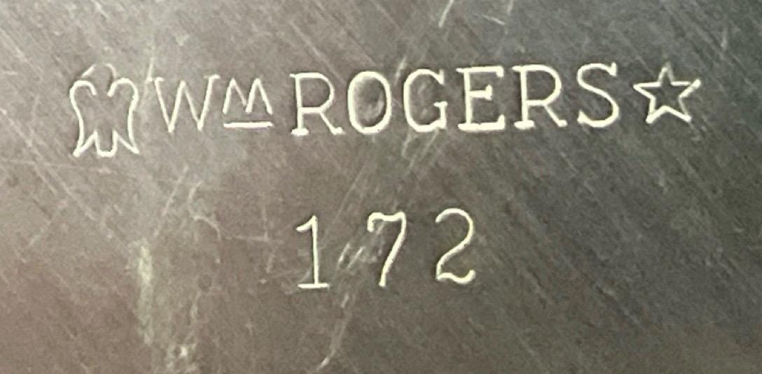 Vintage Mid-century Wm Rogers Eagle Star #172 Round 15” Silver Plate ...