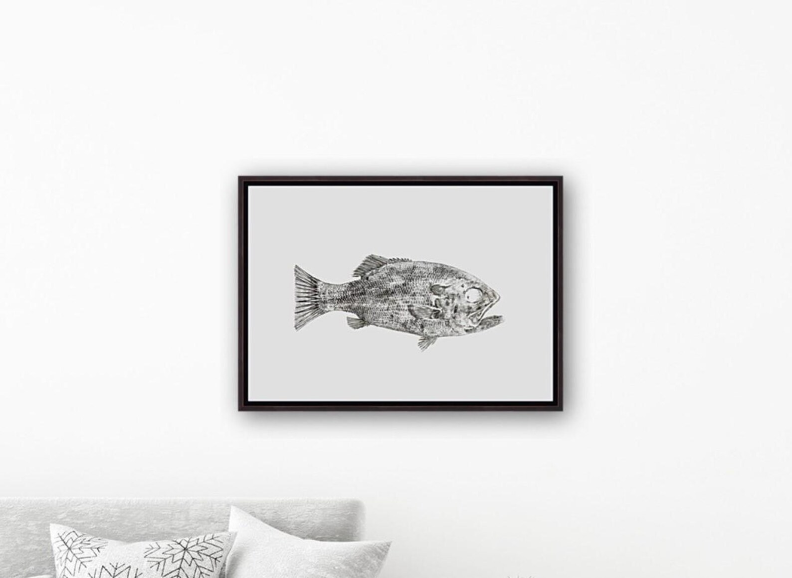 Gyotaku - Pearl Perch - Fine Art Print - Etsy