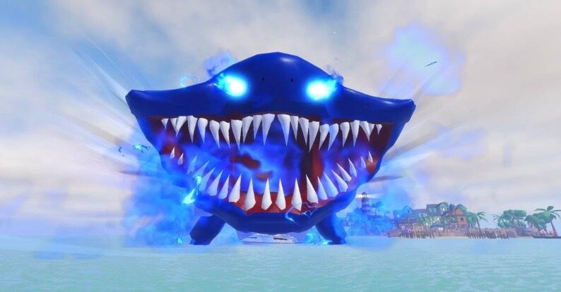 Fish It Roblox, Elshark Gran Maja 650k Kg Max Ton | Cheap & Safe In ...