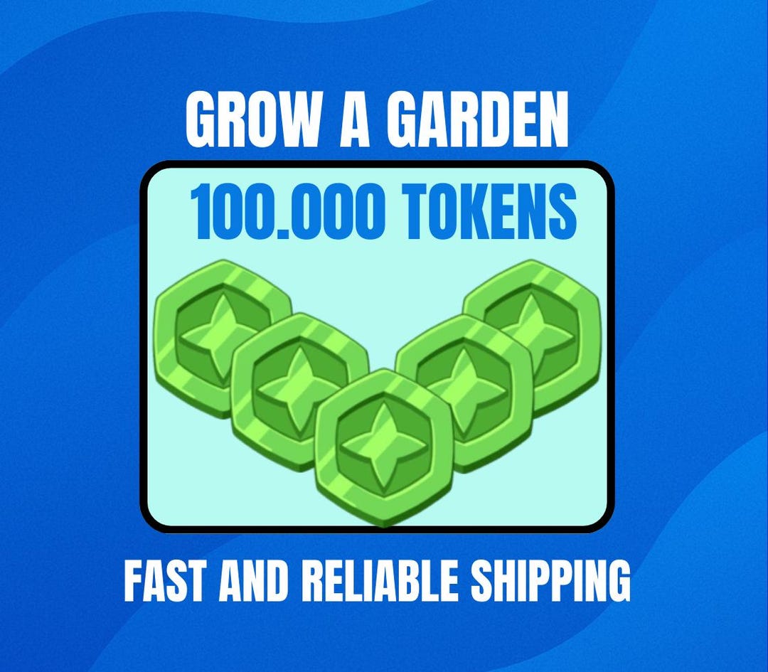Roblox Grow A Garden 100.000 Tokens Fast and Reliable Shipping - Etsy UK
