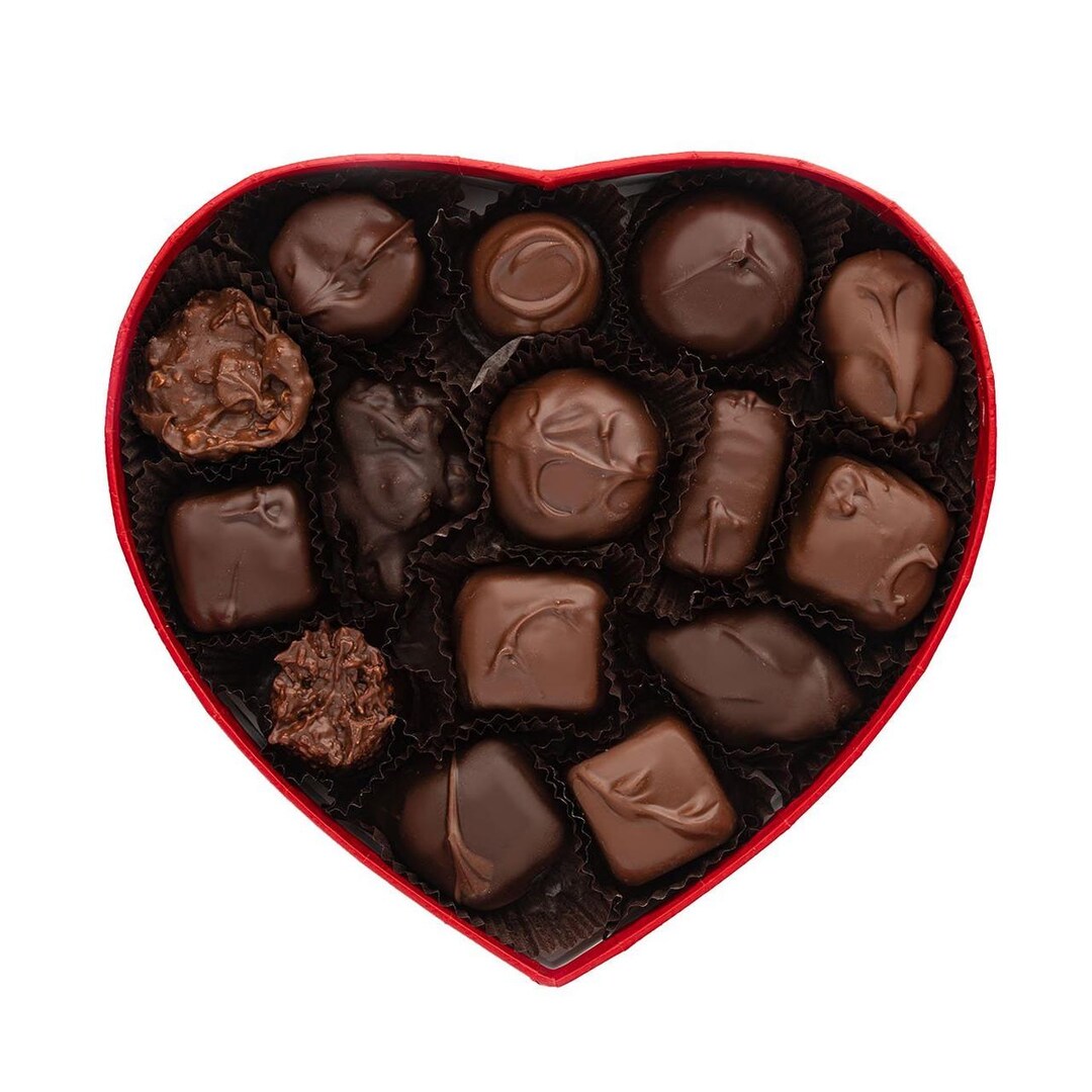 Sugar Free Valentine's Day Heart Box Chocolate Assortment - Etsy