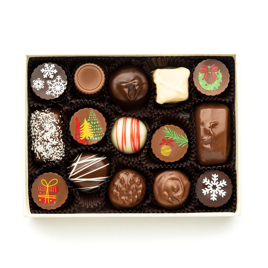 Christmas Chocolate Assortment Gift Box - Etsy