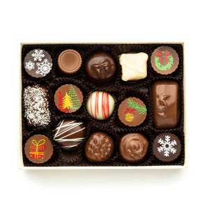 Christmas Chocolate Assortment Gift Box - Etsy