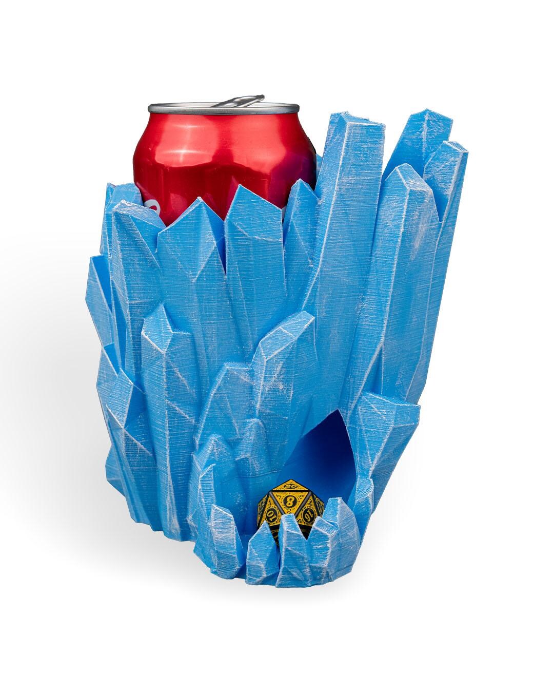 3D Printed Frostbite Shard Dice Tower and Drink Holder - Great for ...
