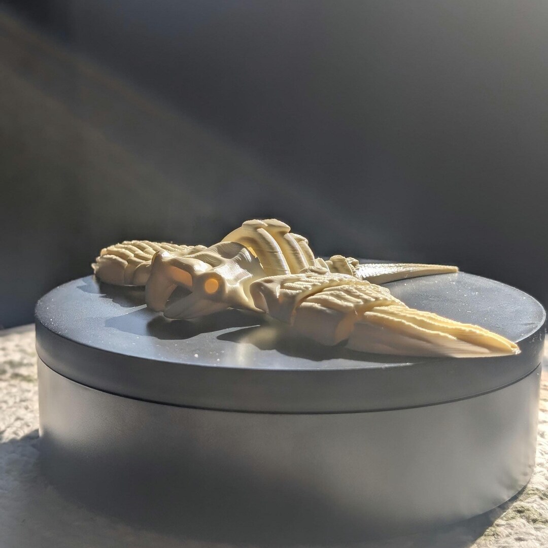 Skeleton Manta Ray: 3D Printed Articulated Sea Animal Figurine - Etsy