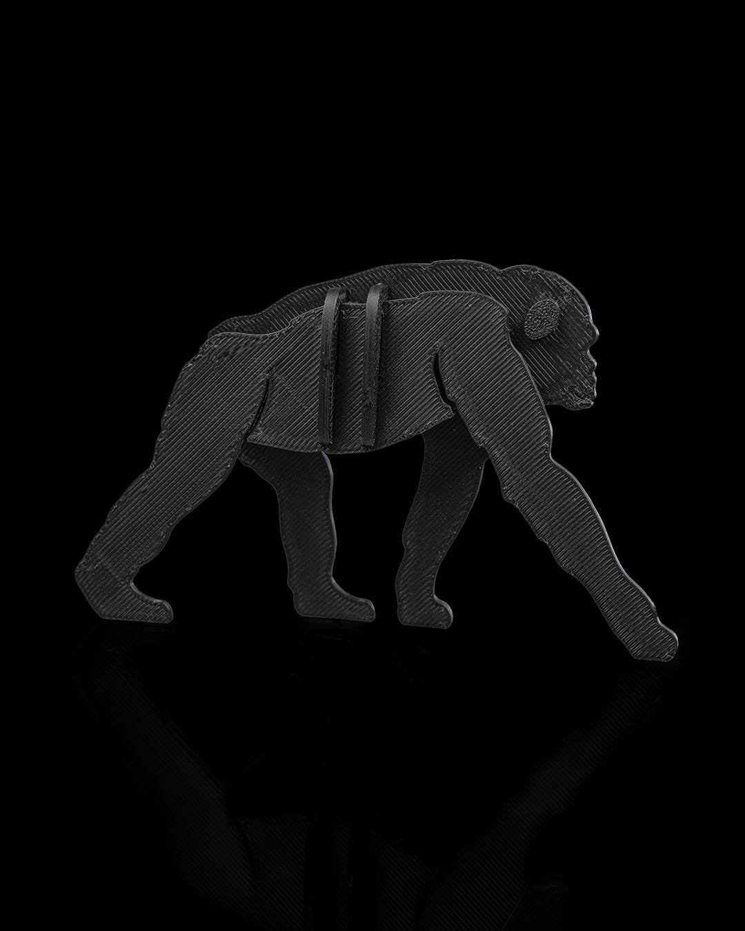 3D Printed Bonobo Kit Card Snap Apart and Assemble Pocket-sized Bonobo ...