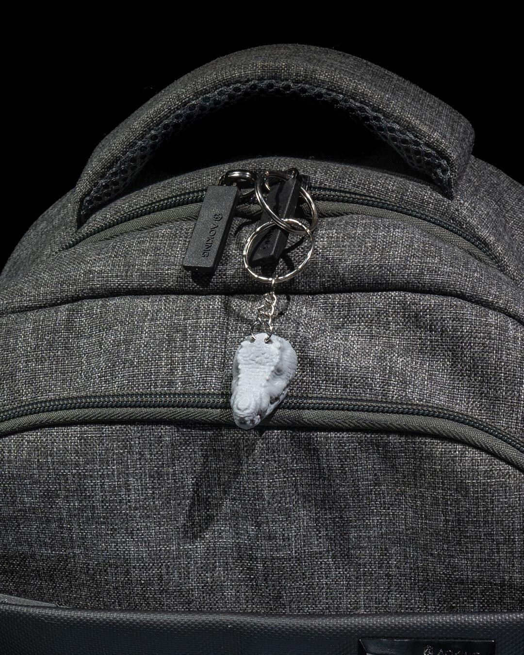 3D Printed Articulated Crocodile Head Keychain Unique Reptile Bag Charm ...