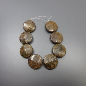 25mm Submetallic Luster Bronzite Coin 8 Inches - Etsy