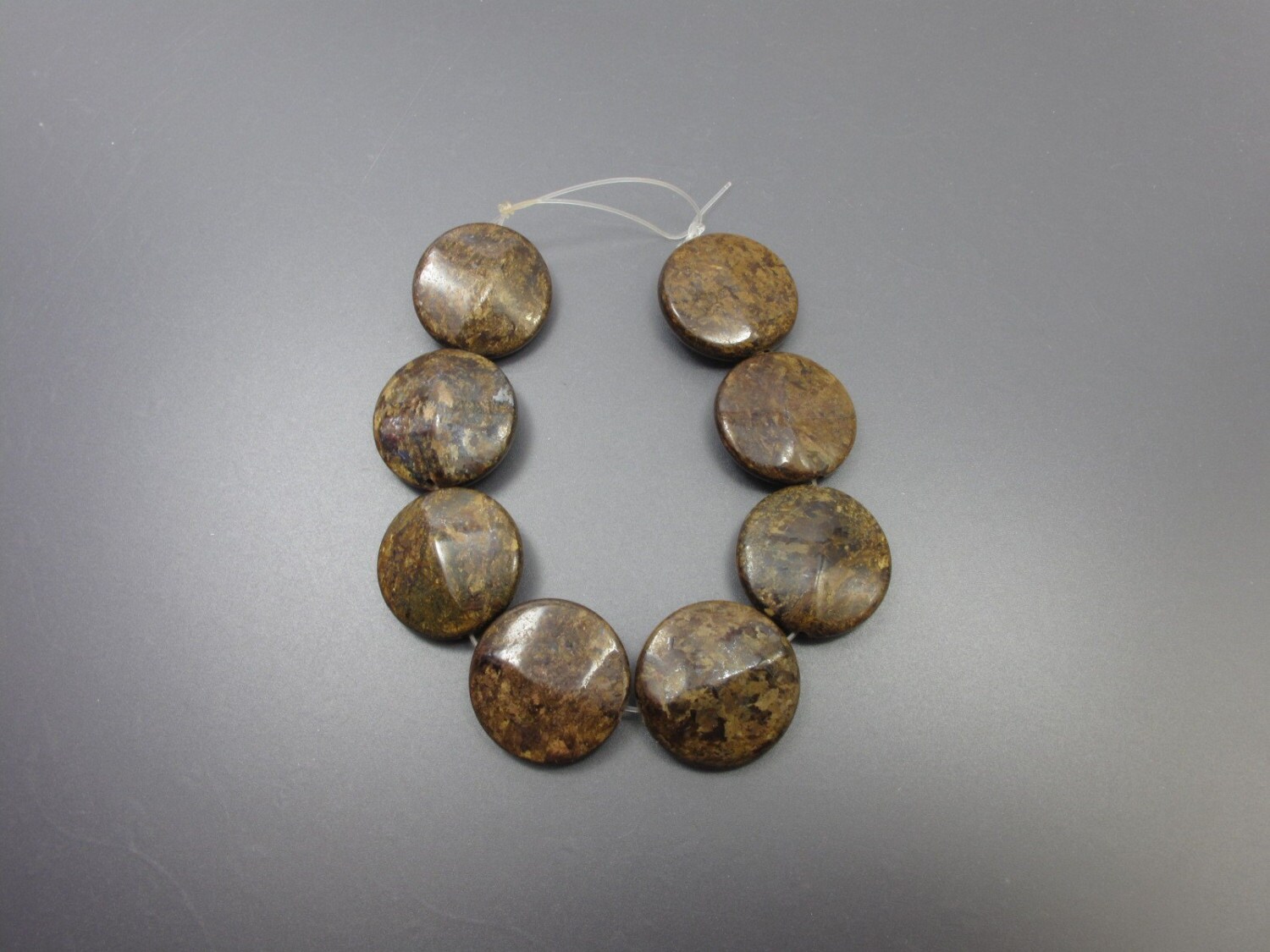 25mm Submetallic Luster Bronzite Coin 8 Inches - Etsy