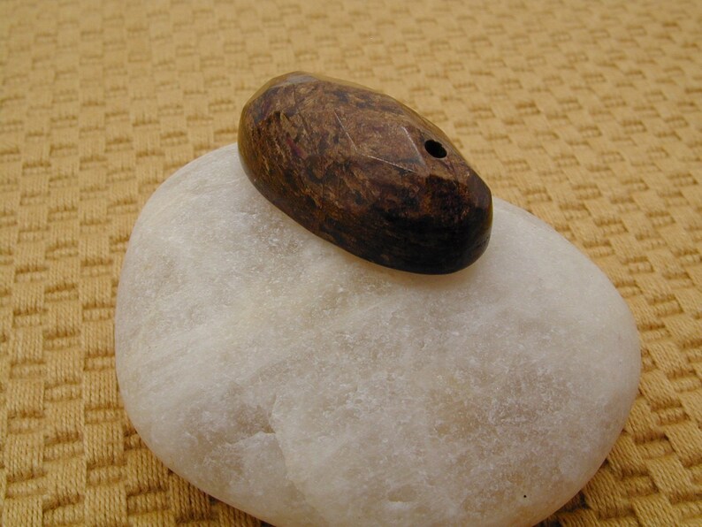 Submetallic Luster Bronzite 28mm Faceted Cabochon Beads 3 Pcs - Etsy