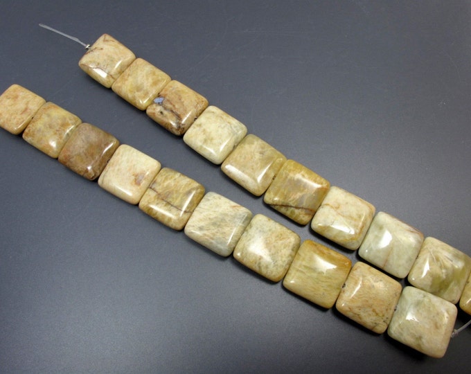 20mm Honey Brown Yellow Amazonite Square Shape 10 Pcs Y3008 - Etsy