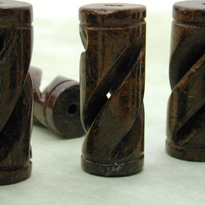 30mm Submetallic Luster Bronzite Curved Tube Shape 4 Pcs - Etsy